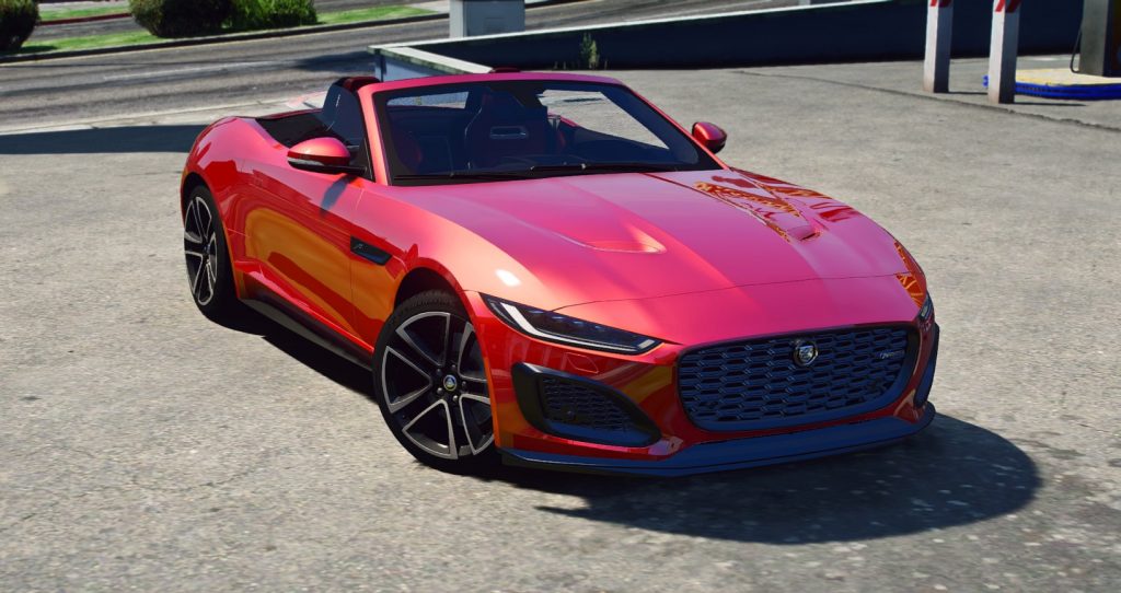 Jaguar F Type R Convertible 2021 GTA 5 - gtacarmods.com