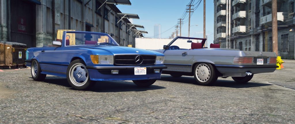 Mercedes Benz 500 SL 1985 + AMG - gtacarmods.com